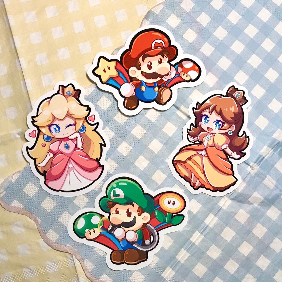 Super Brothers || Mario Bros. Stickers || Matte Vinyl Stickers || Great ...