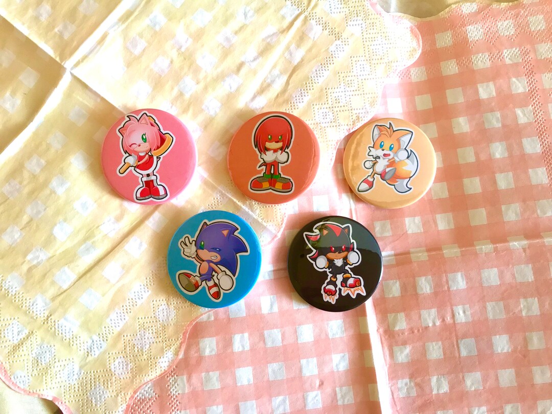 Sonic and Friends || Pinback Badges 45mm || Kawaii Style || Sonic ...