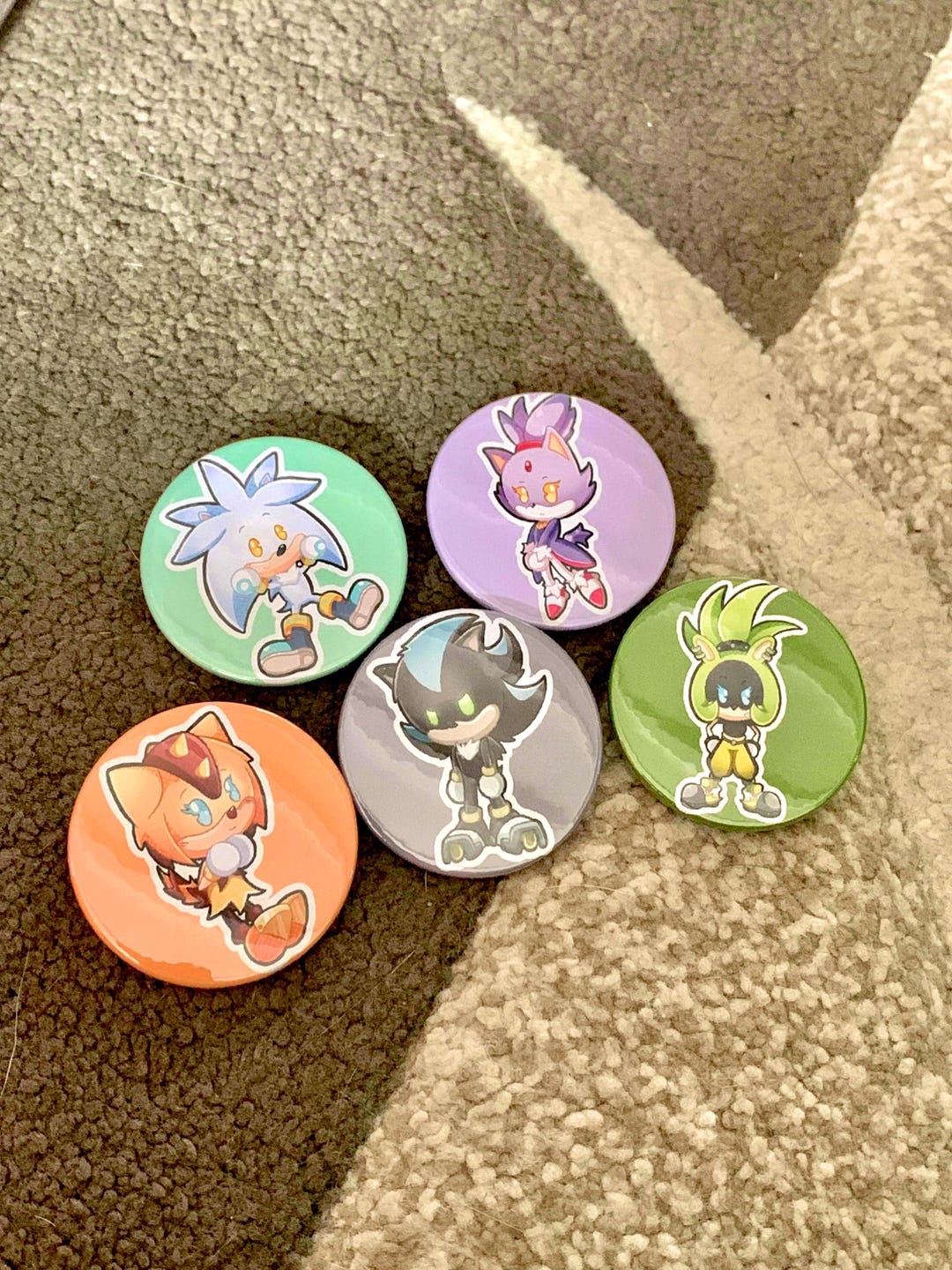 Sonic and Friends Vol. 2 || Pinback Badges 45mm || Kawaii Style ...