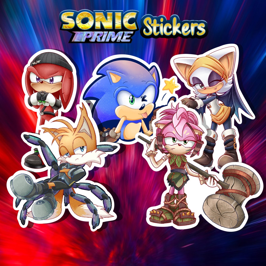 Sonic the Hedgehog || Matte Vinyl Stickers || Sonic Prime || Netflix ...