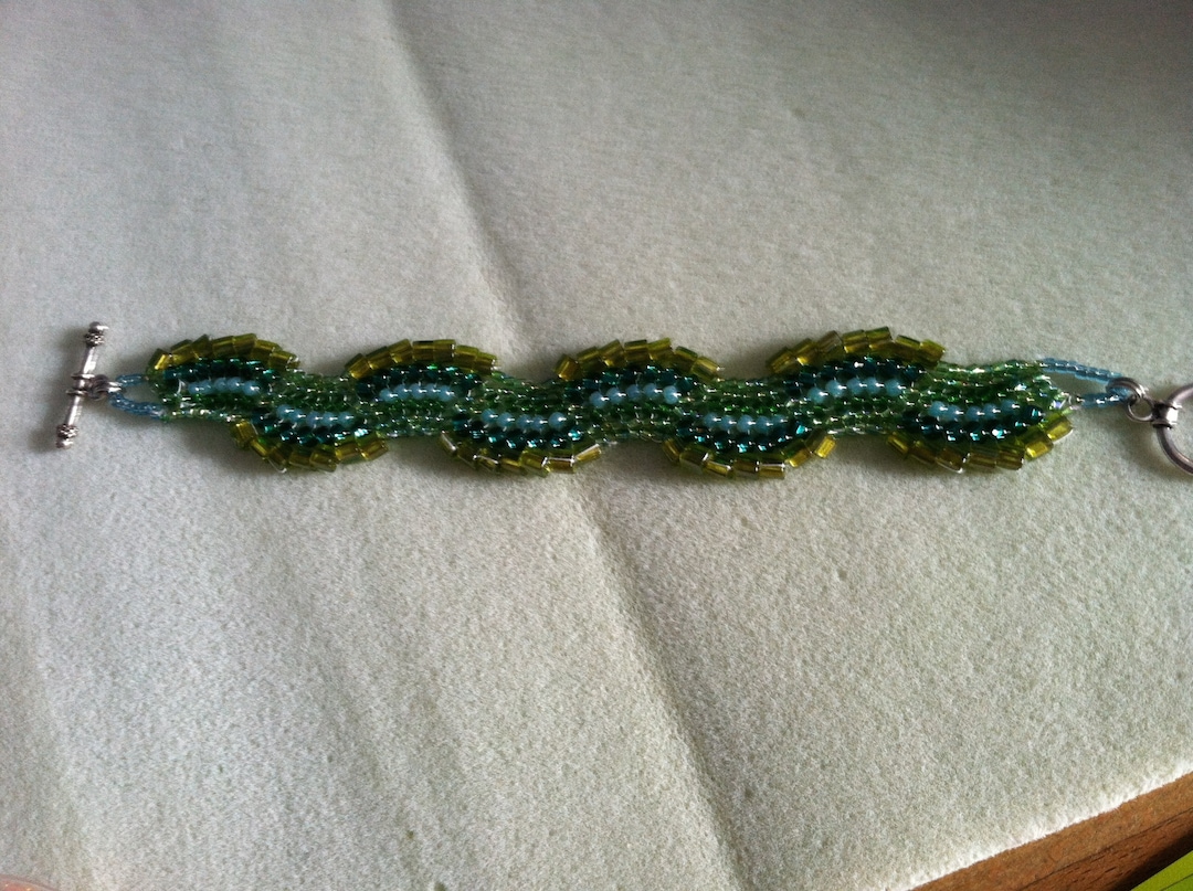 Curvy Herringbone Bracelet - Etsy