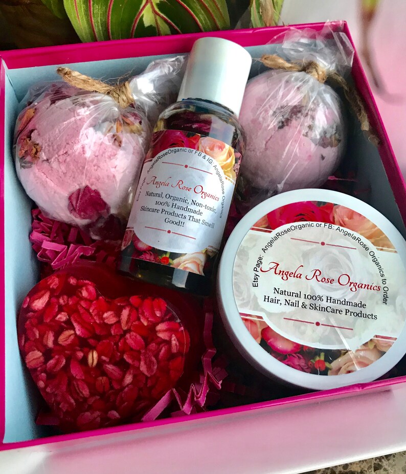 Pamper Her Gift Box Set Handmade Skincare Gift Box for - Etsy