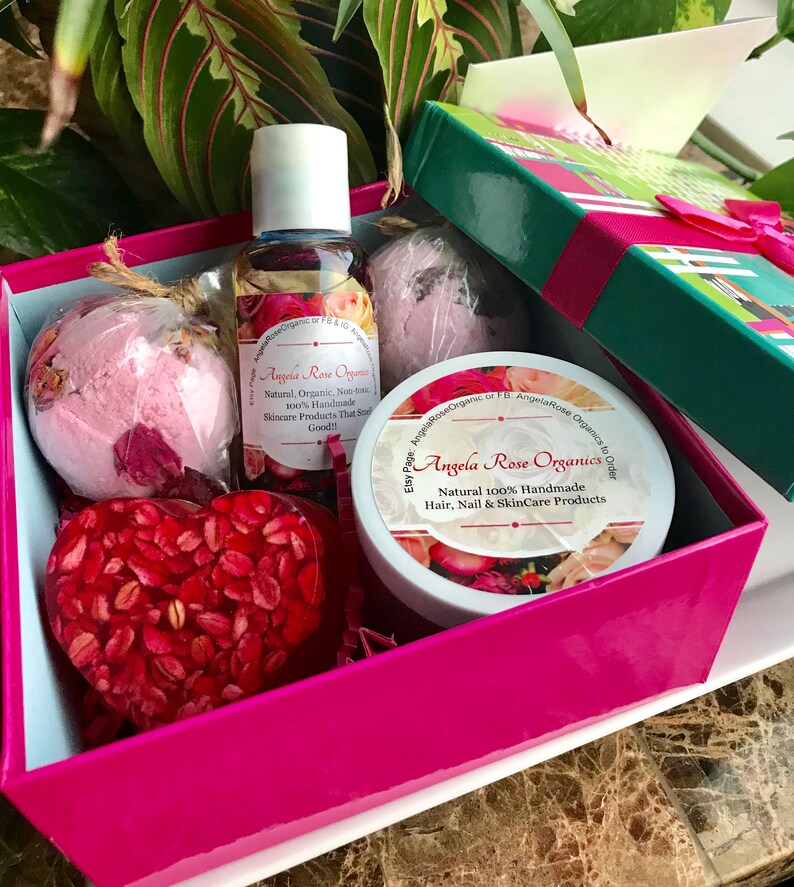 Pamper Her Gift Box Set Handmade Skincare Gift Box for - Etsy