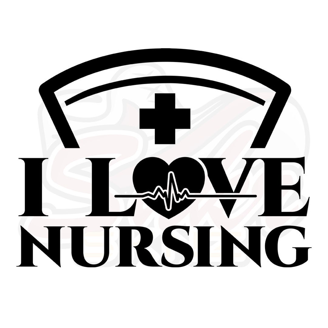 I Love Nursing File, Nursing Png, Nursing Vector, Cricut File, Nursing ...