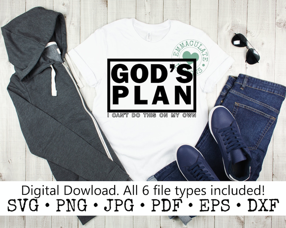 God's Plan SVG: Christian Inspiration Cut File (digital Download) - Etsy