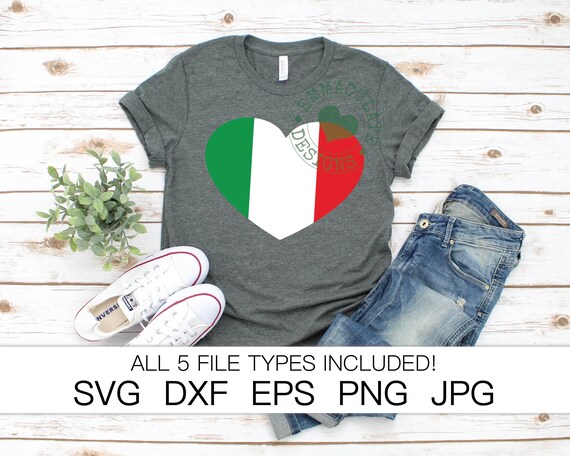 Heart of Italy SVG Italian Heart Svg Italian Flag Italy | Etsy Australia