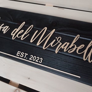Custom Wooden Casa Name Sign – Personalized Welcome Door Sign, Outdoor ...