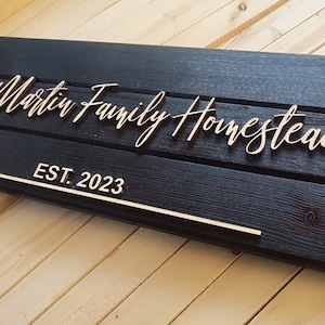 Personalized Homestead Sign, Family Homestead Home Decor, Vintage ...