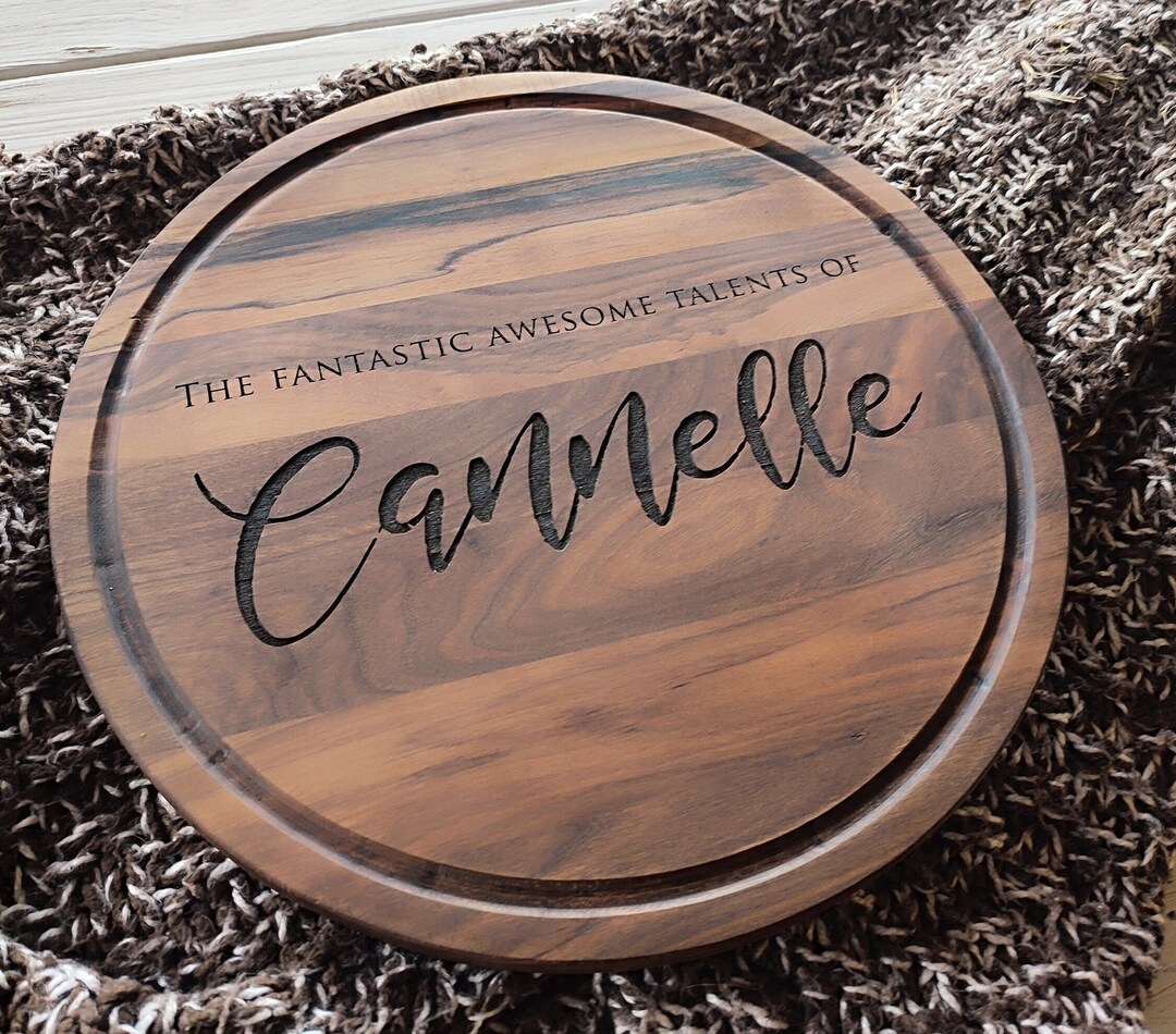 Personalized Wood Steak Plate, Steak and BBQ Meals Serving Board ...