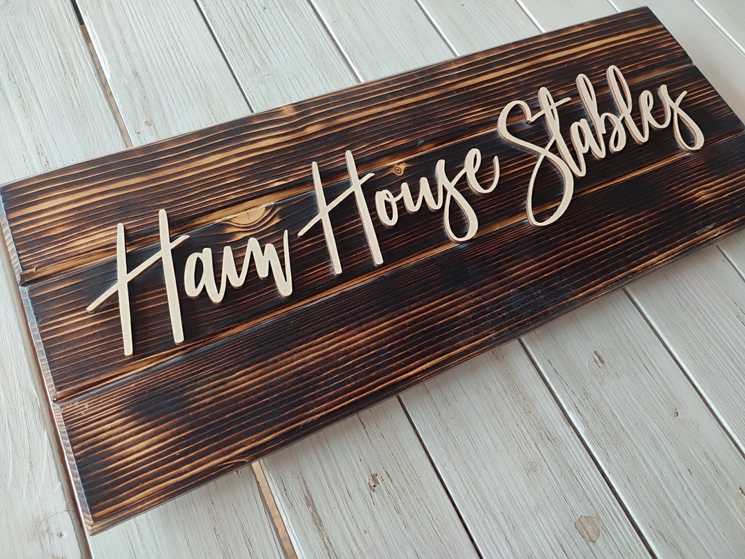 Personalized Sign, Burned Wood Sign, Custom Rustic Wood Sign, Custom ...