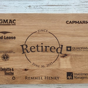 Happy Retirement Cutting Board, Retirement Cutting Boards, Retirement ...