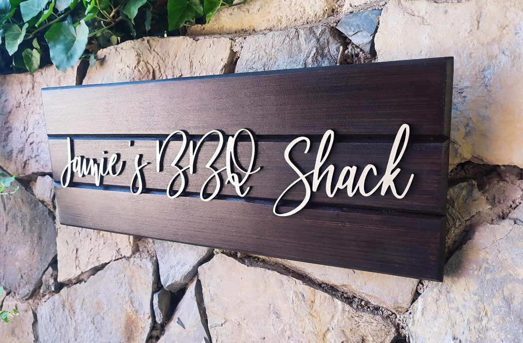 Custom Smokehouse BBQ Sign, BBQ Shack Sign, Barbecue Lover Personalized ...