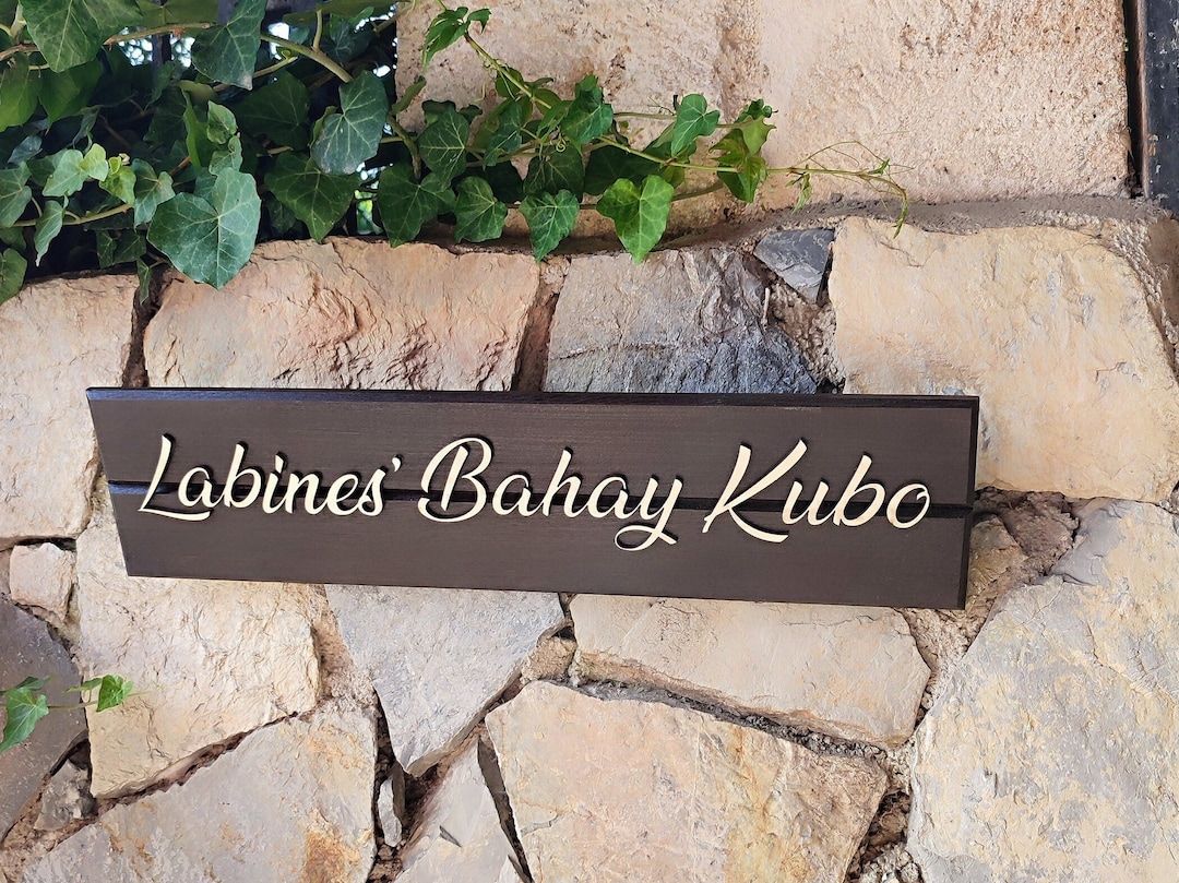 Bahay Kubo Wooden Sign, Filipino Wall Decor, Tagay Philippines Cheers ...