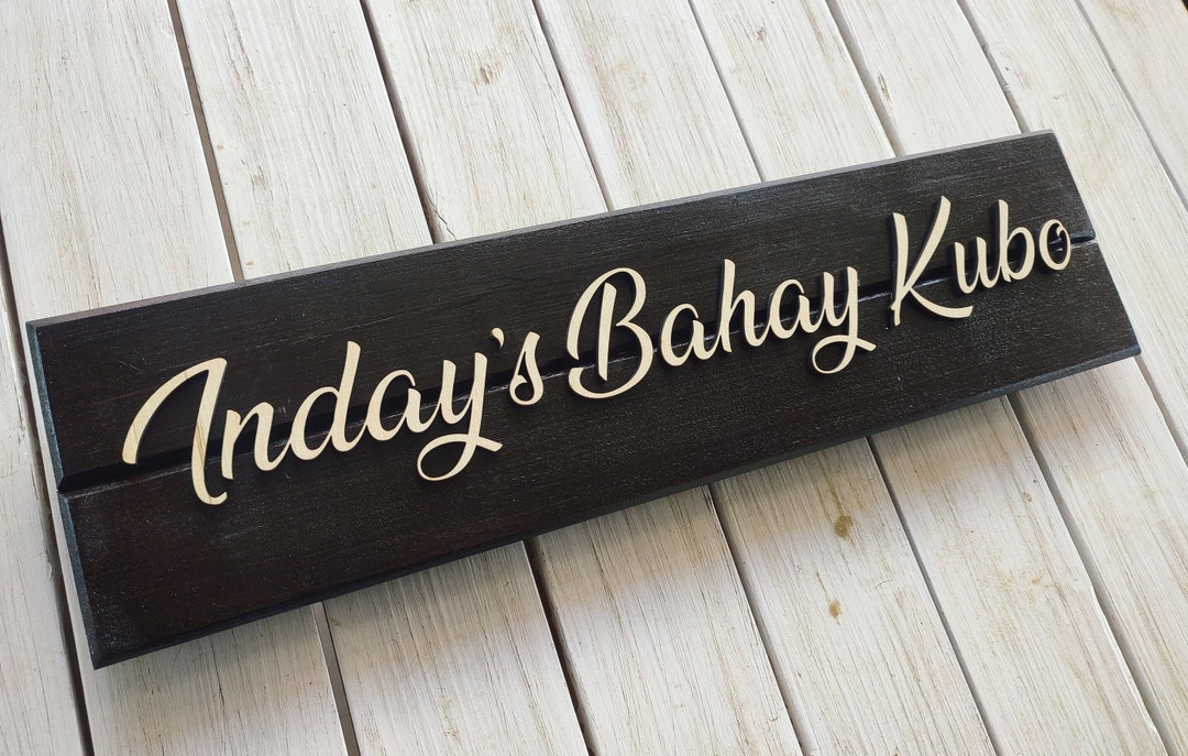 Bahay Kubo Wooden Sign, Filipino Wall Decor, Tagay Philippines Cheers ...