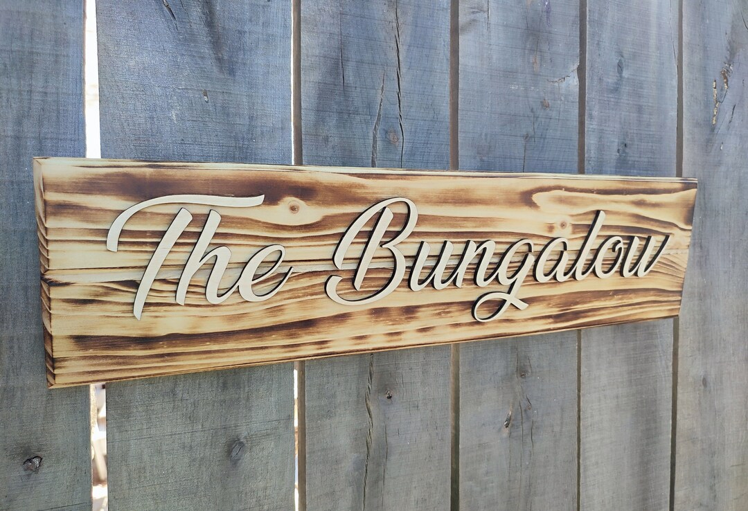 Personalized the Bungalow Sign, Welcome to Our Bungalow Sign, Bungalow ...