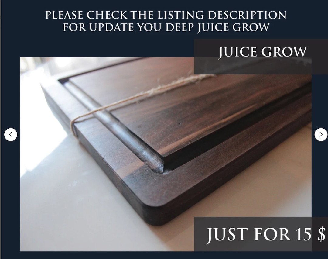 Cutting Board Juice Groove Fee - Etsy