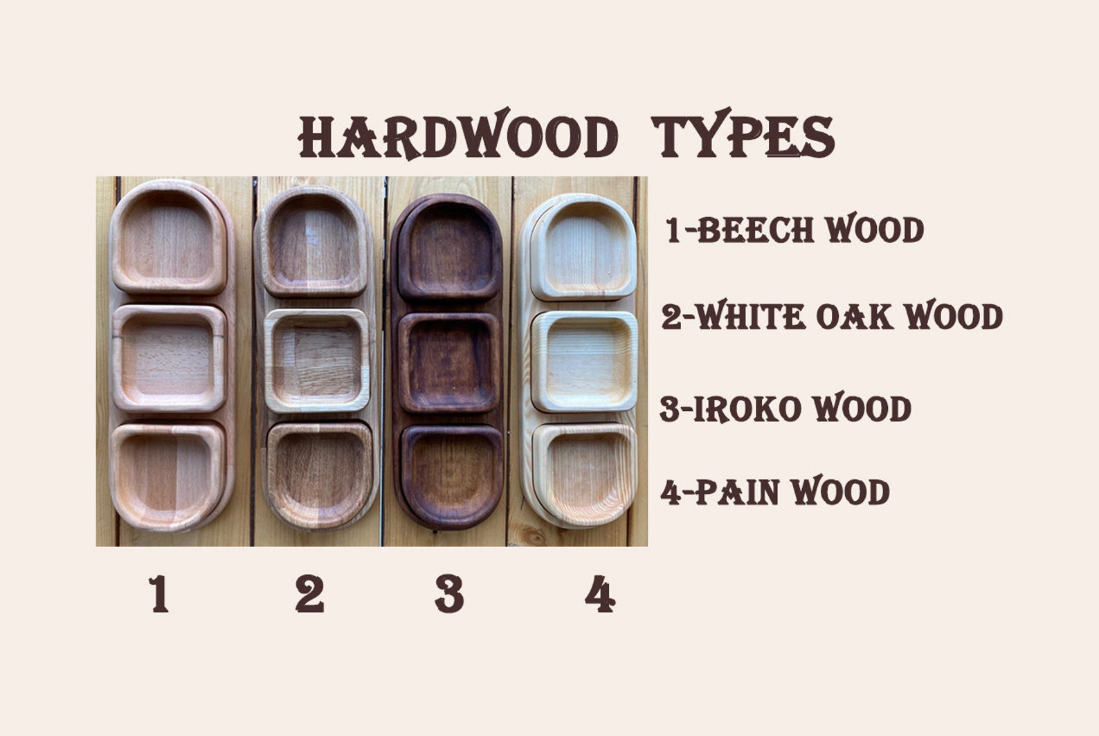 Wooden Snack Tray With Engraving, Engraved Custom Snack Plate,nuts ...