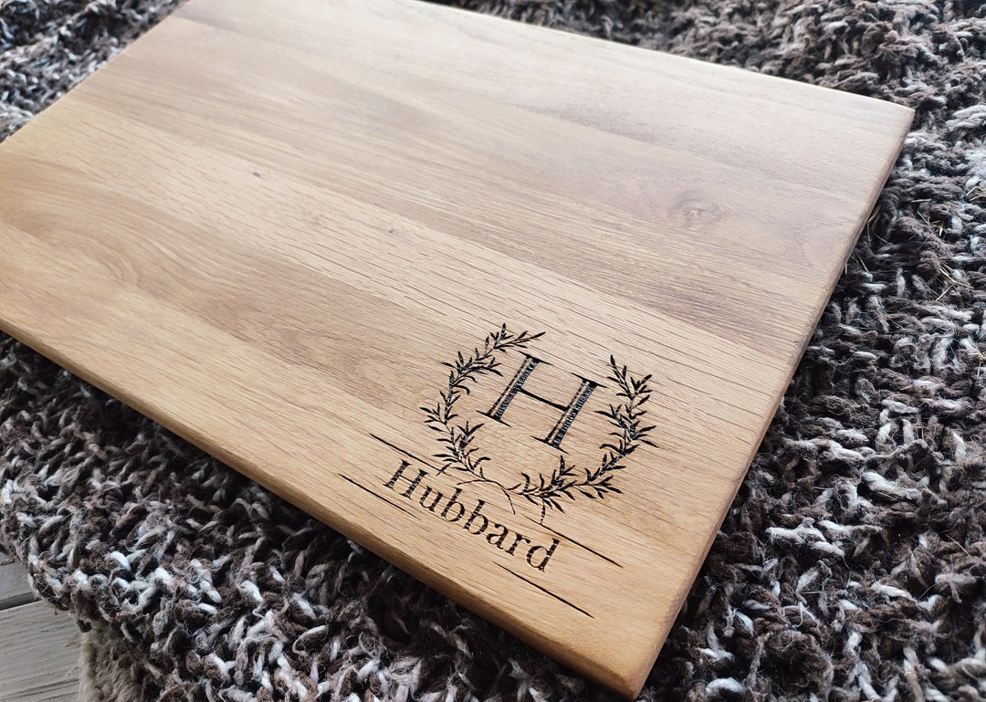 Monogram Engraved on Cutting Board, Custom Engraved Cutting Board With ...