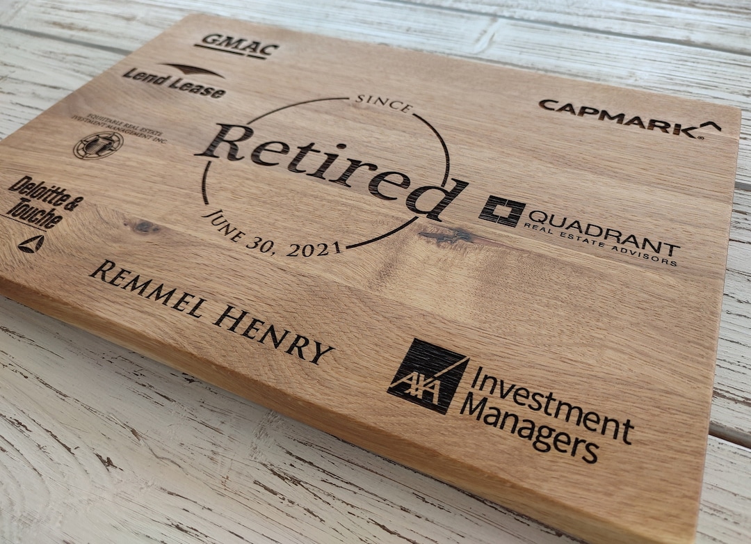 Happy Retirement Cutting Board, Retirement Cutting Boards, Retirement ...