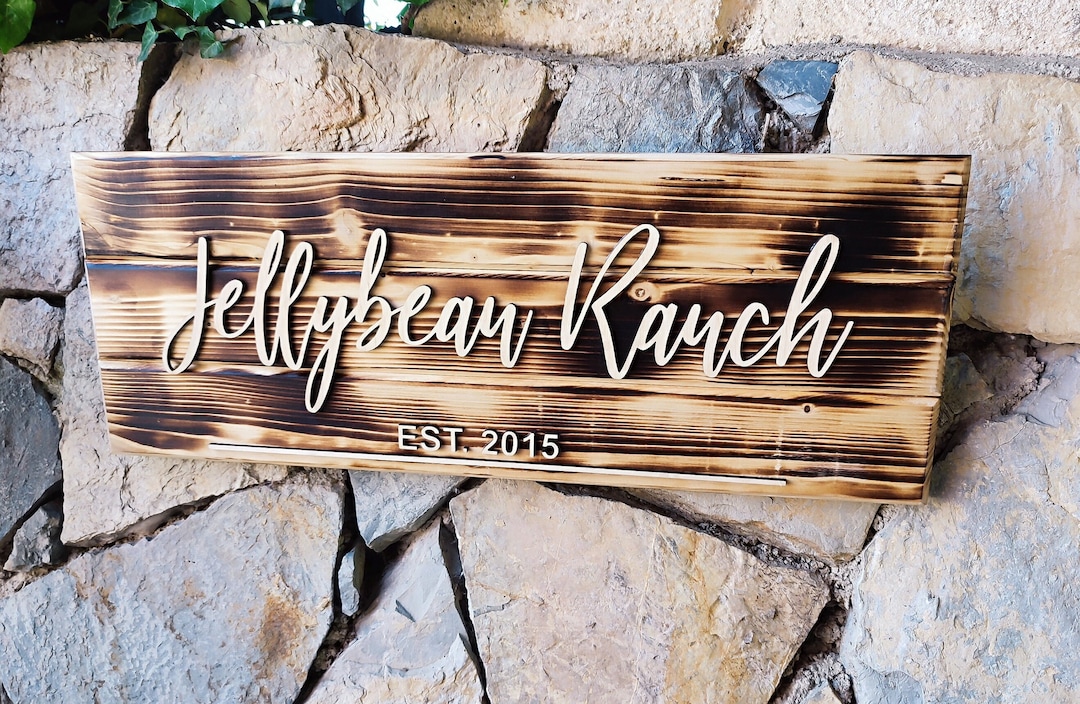 Outdoor Farm Sign, Custom Acres Sign, Personalized Farm Sign, Barn Sign ...