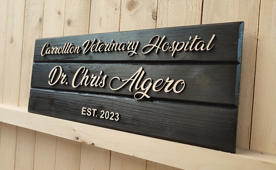 Veterinarian Wood Sign, Veterinary Gift, Personalized Vet Gift ...