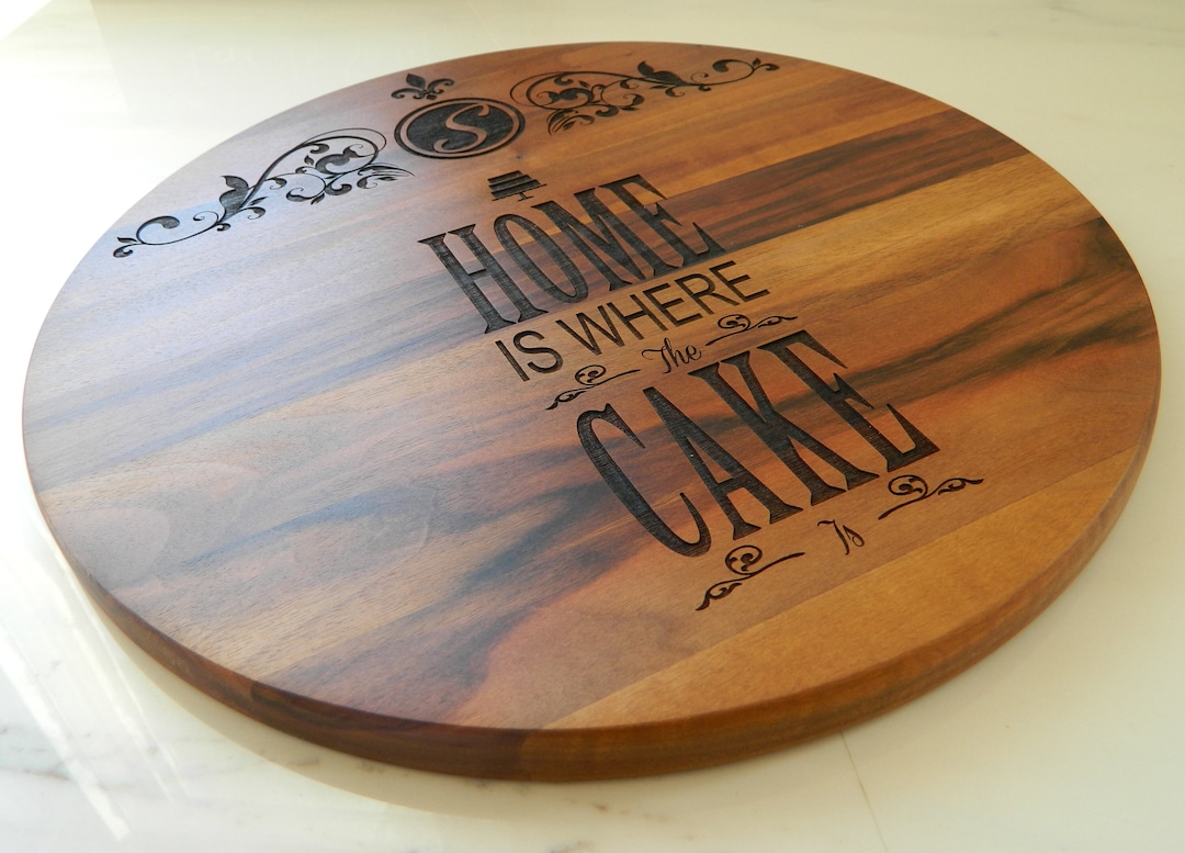 Cake Decorating Turntable – Personalized Lazy Susan Cake Stand ...