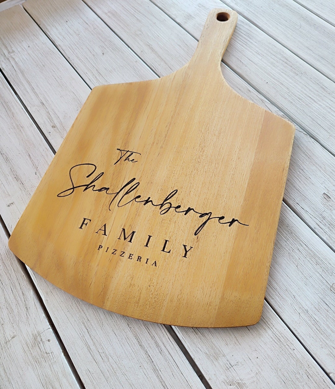 Custom Pizza Serving Board, Engraved Pizza Paddle, Personalized Pizza ...