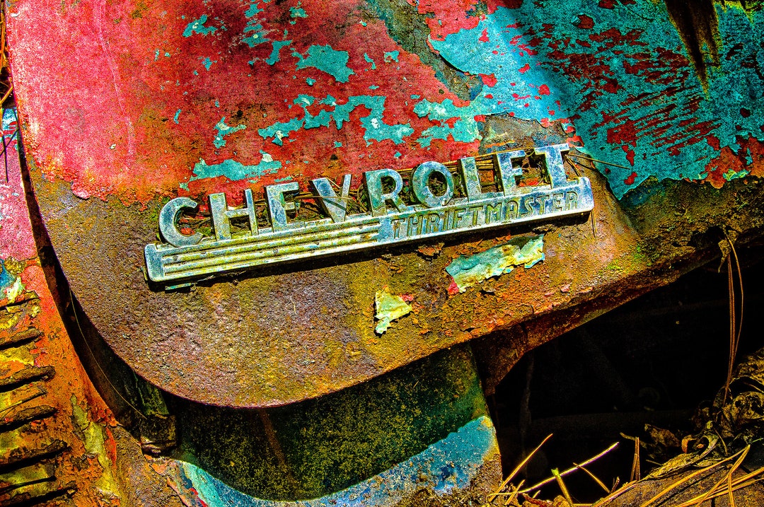 Chevrolet Emblem, Rusty Classic Truck, Chevy Badge, Antique Car ...