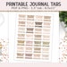 Printable Tabs, Fold-over Tabs, PNG Cut File Collage Sheet, Planner ...
