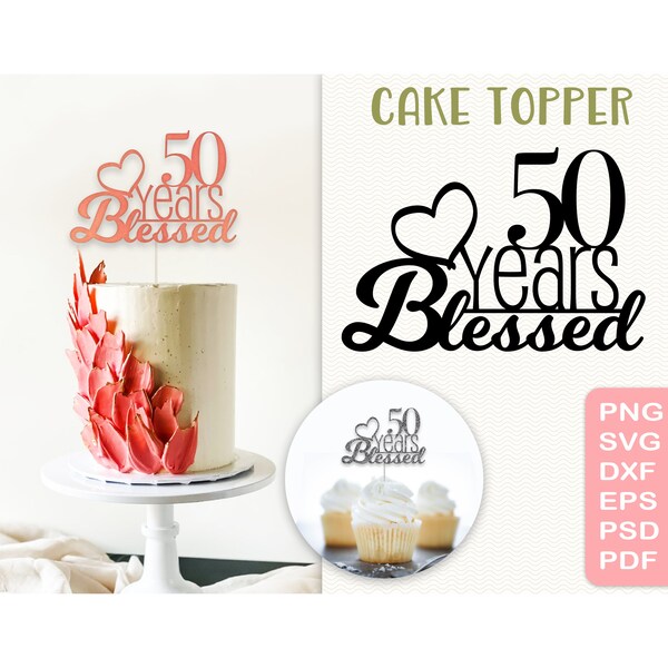 50 Years Blessed - Etsy