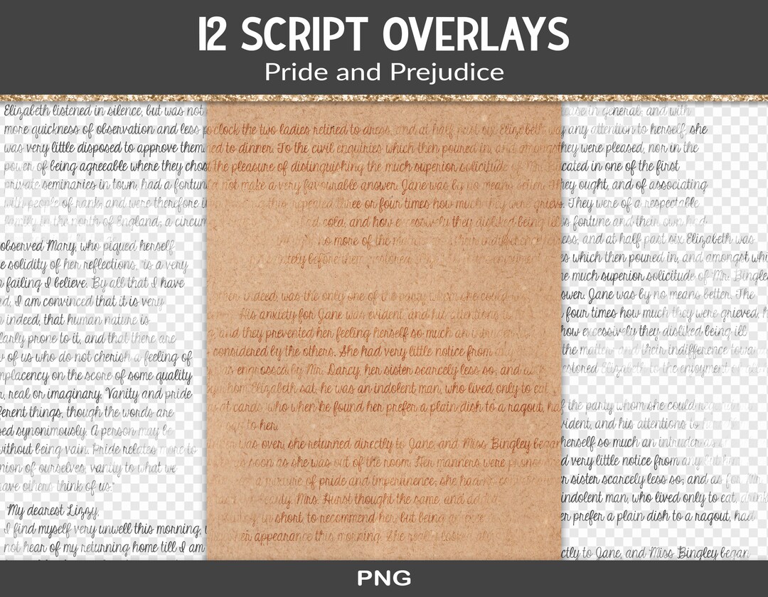 Faded Script Overlays, PNG Handwriting Text Clipart, Ink Writing ...