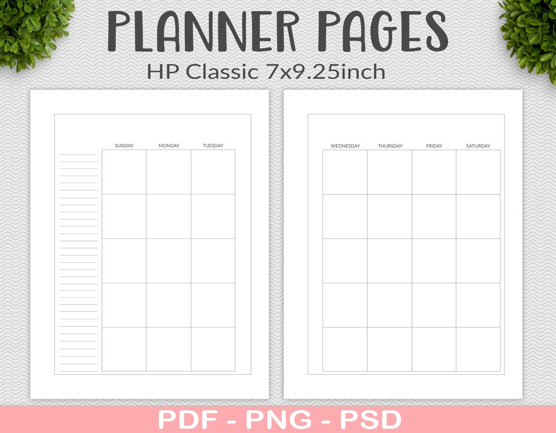 Editable Monthly Planner Template for the Happy Planner - Etsy Canada