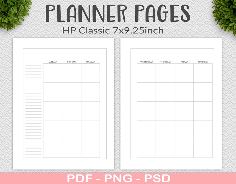 Editable Monthly Planner Template for the Happy Planner - Etsy Canada