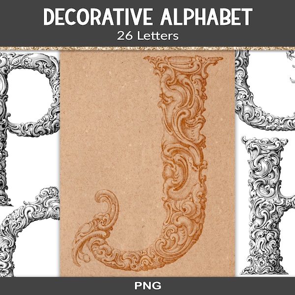 Ornate Letters - Etsy