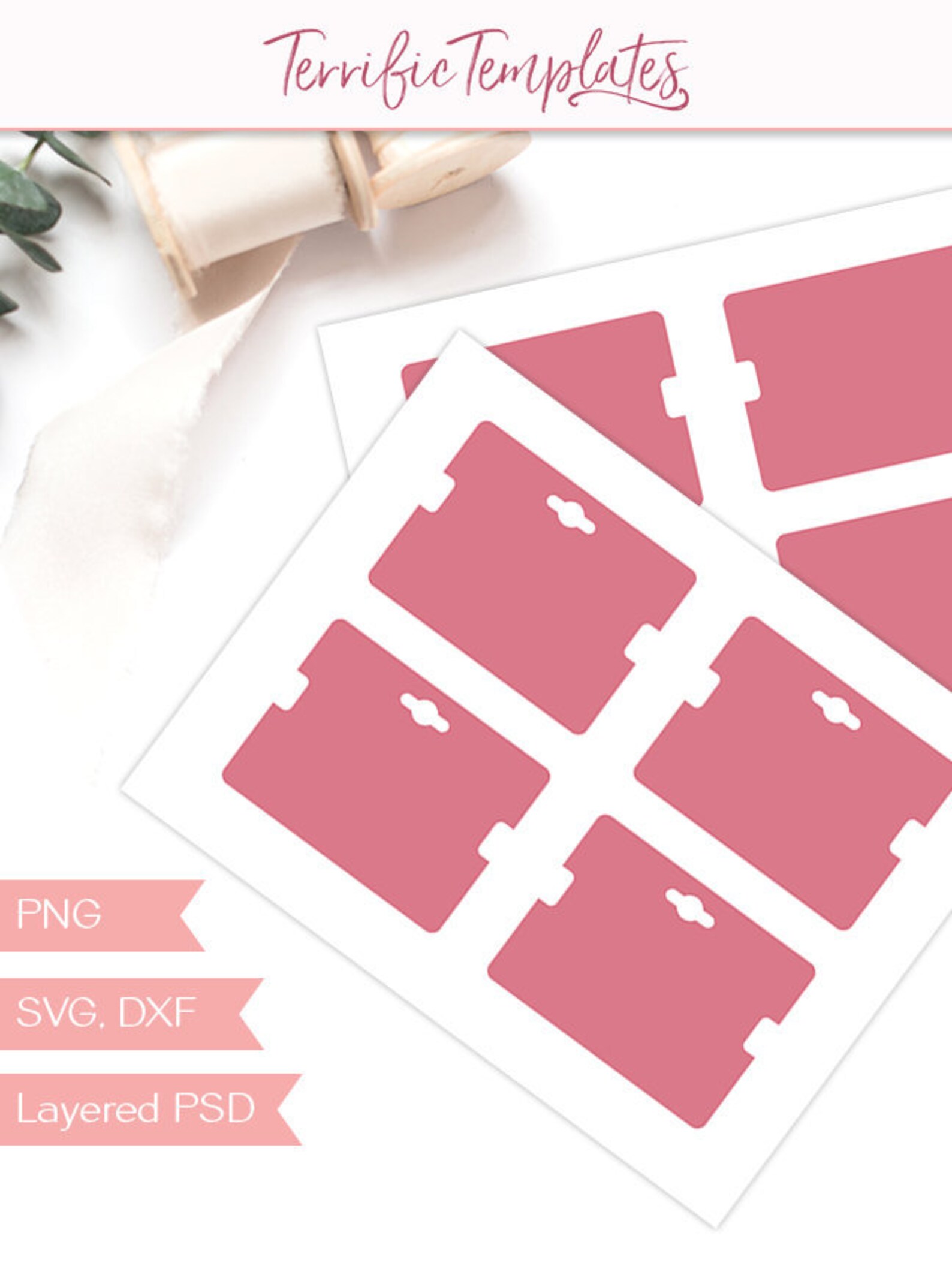 Bracelet Display Card Template
