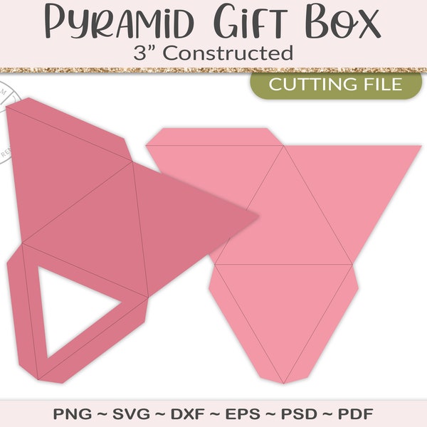Triangle Treat Box Svg - Etsy