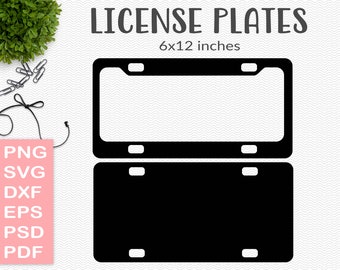 License Plate Dxf - Etsy
