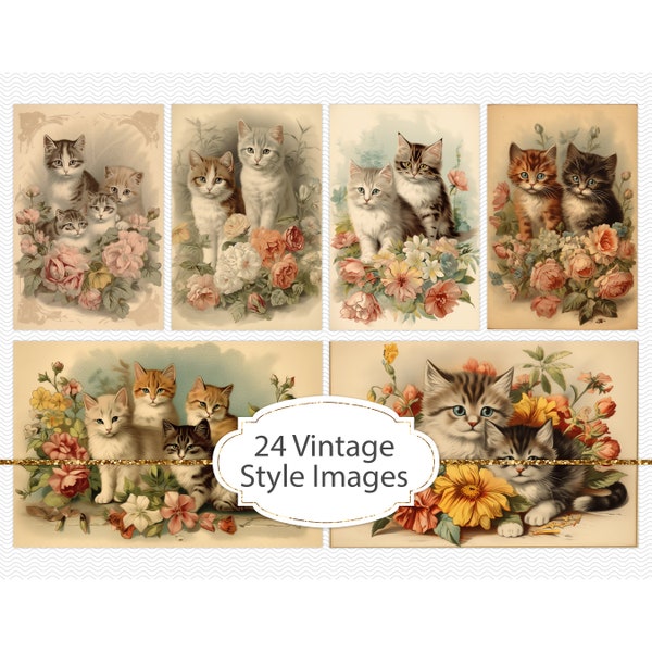 Victorian Kittens - Etsy