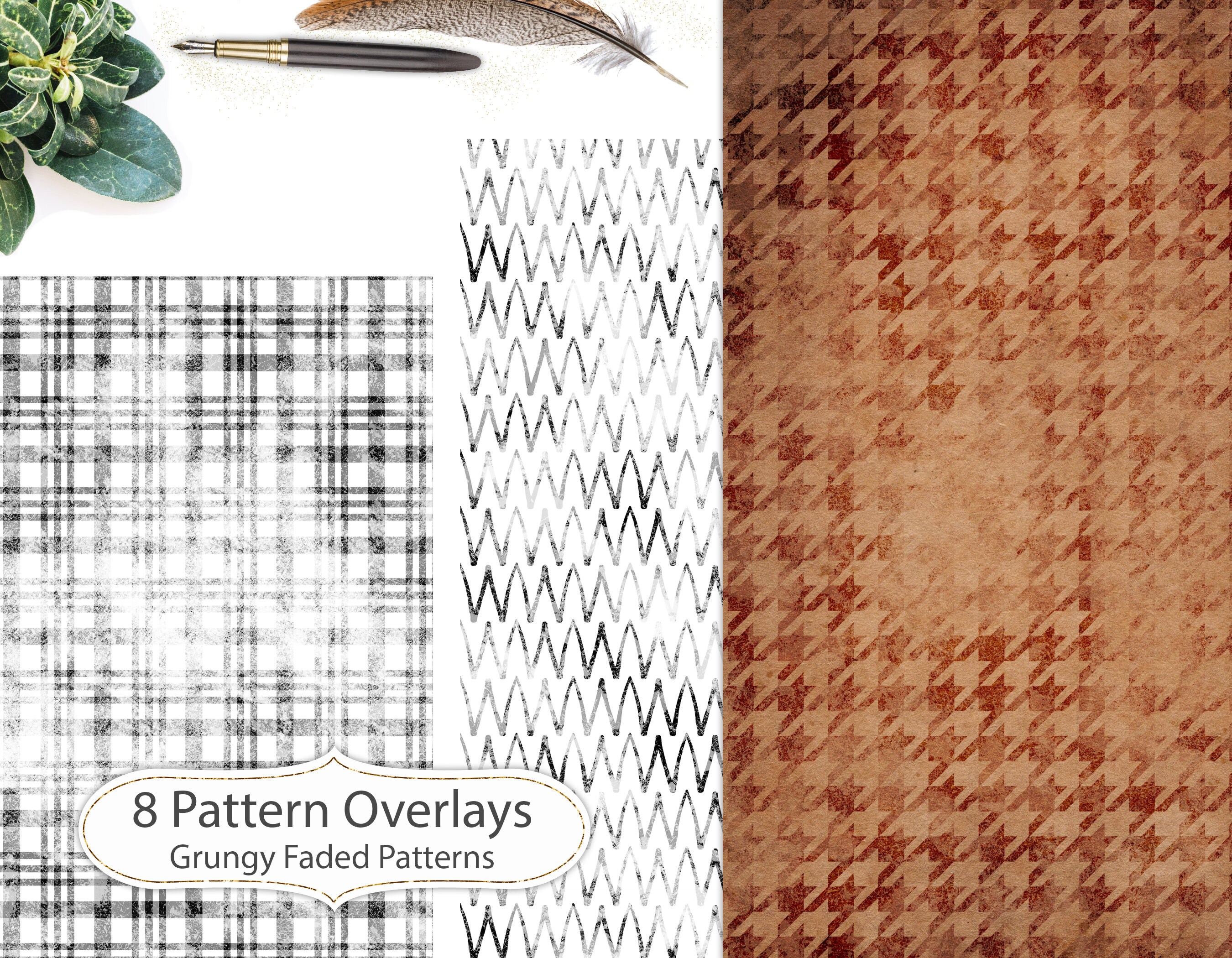 Grungy Pattern Overlays PNG Paper Patterns Faded Overlays - Etsy UK