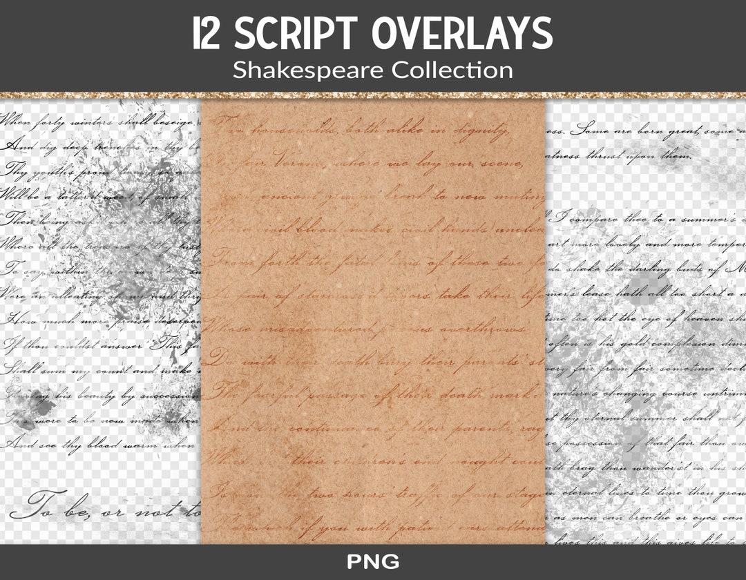 Grunge Script Overlays, PNG Handwriting Text Clipart, Ink Writing ...