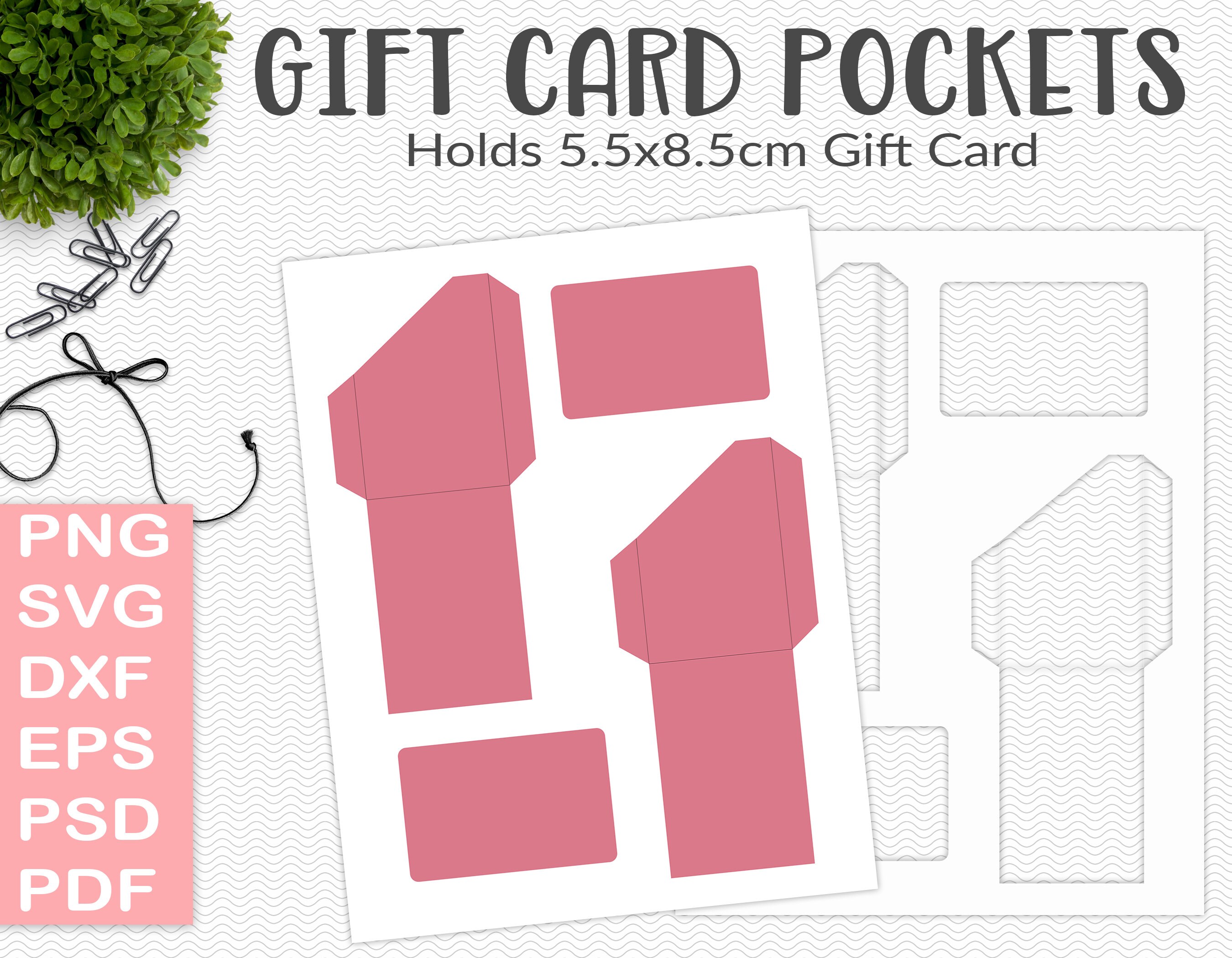 Envelope Gift Card Template Party Printable Craft Template - Etsy
