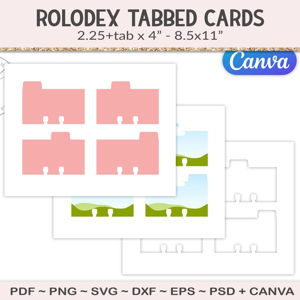Memory Dex Card Template Svg - Etsy