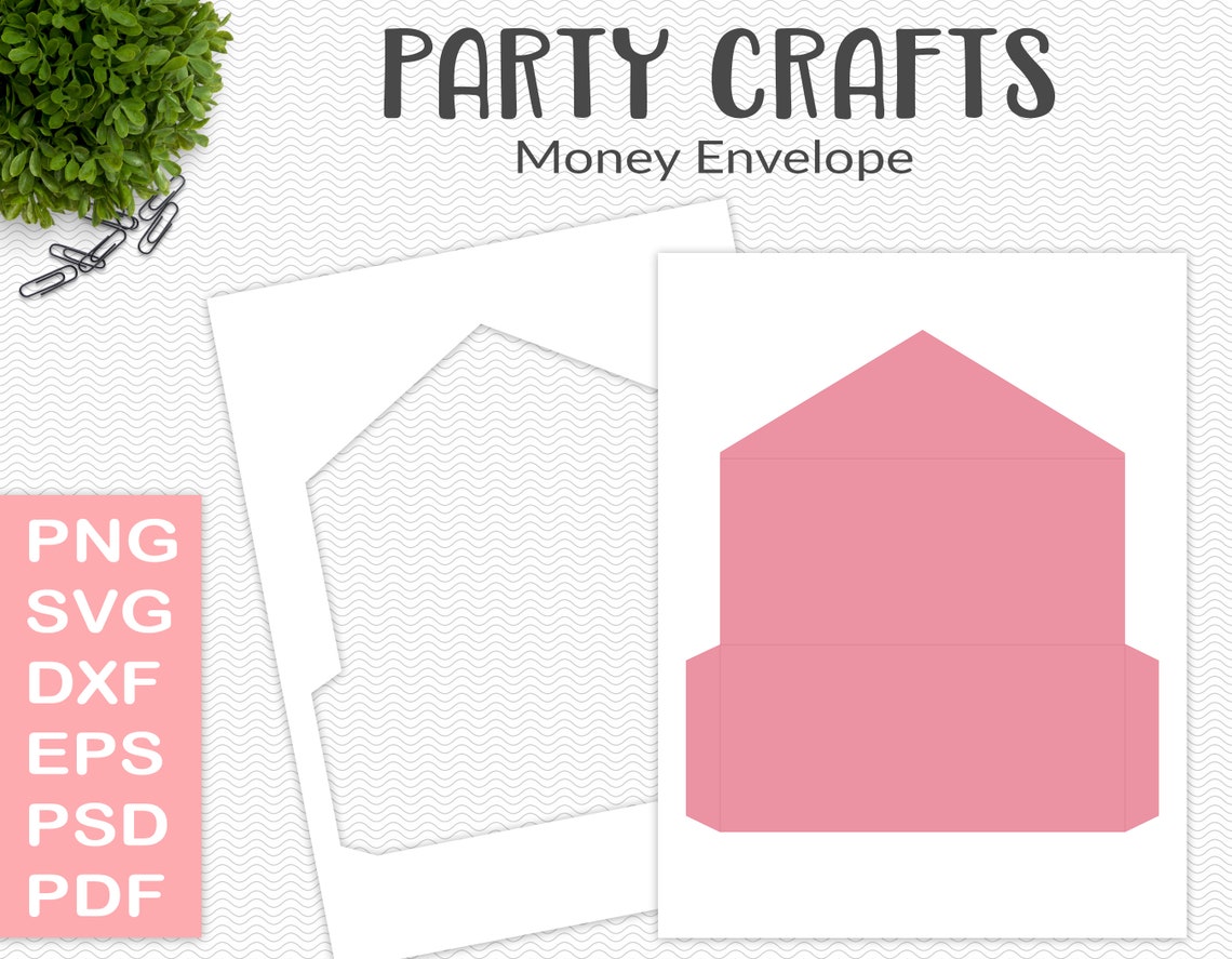 Money Envelope Template 6.5x3 Currency Envelope Party - Etsy