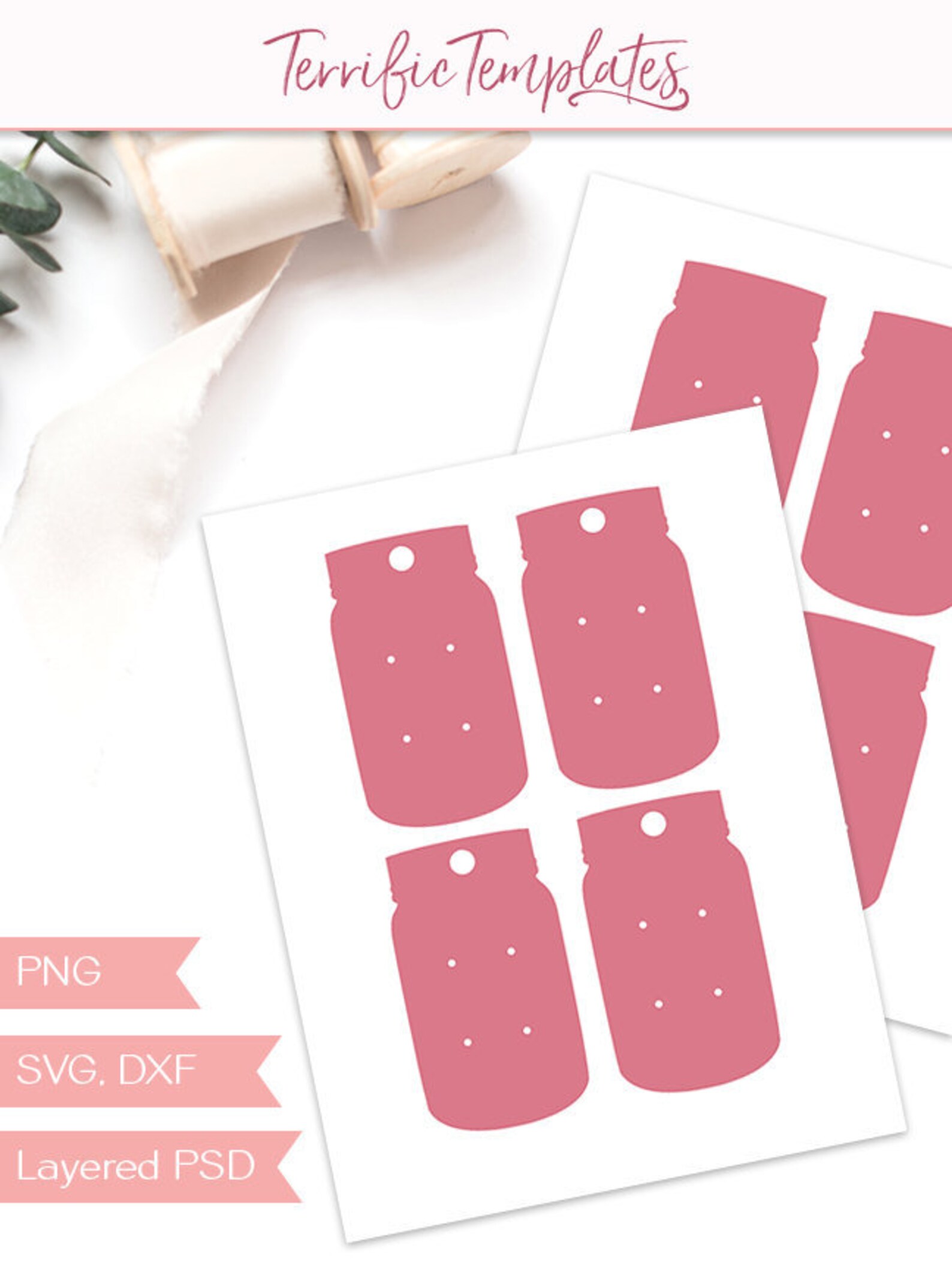 Earring Display Template 4 Jewelry Hang Tag Packaging | Etsy