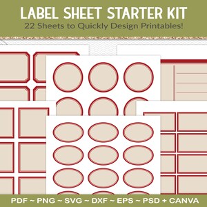 Dennison Label Template Starter Kit, Multi-layer Sticker Sheets ...