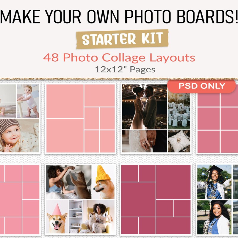 Scrapbook Layouts Svg - Etsy