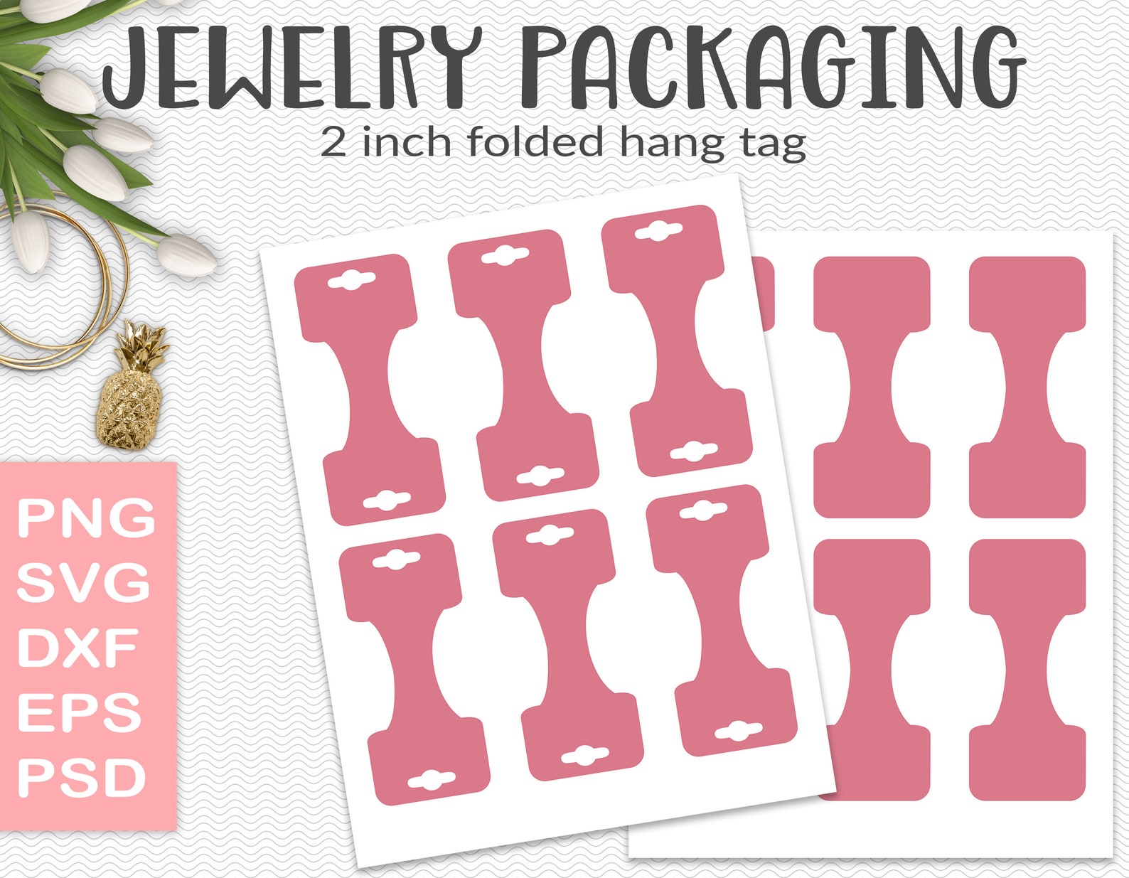 Necklace or Bracelet Display Template 2 Wide Jewelry - Etsy