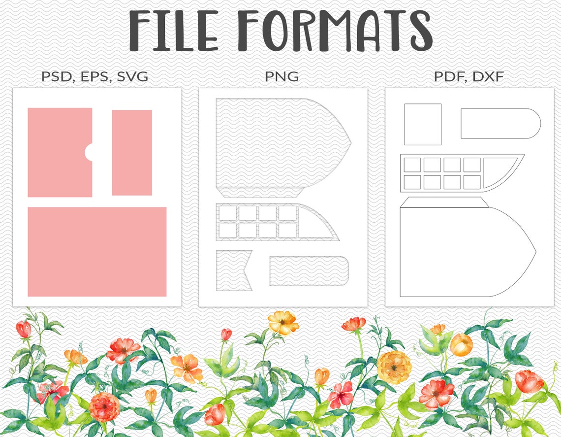 Double Door Folio Junk Journal Template 4.5x7 - Etsy