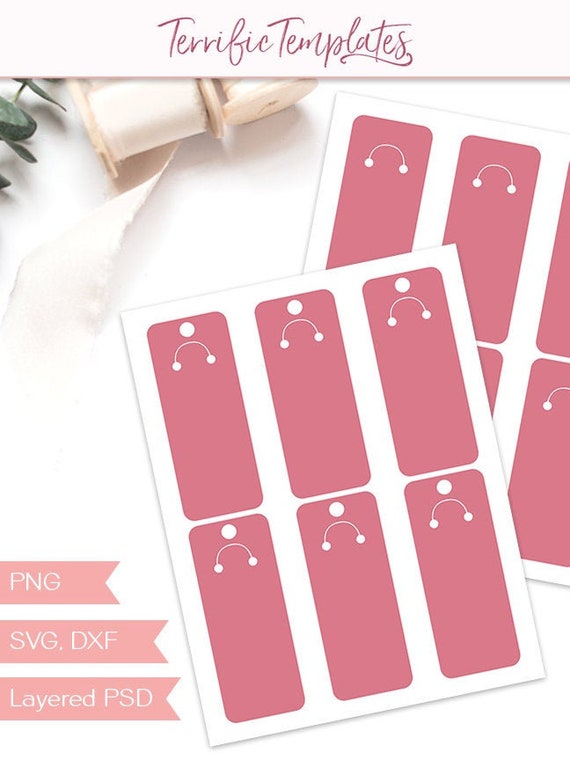 Keychain display card 5 jewelry hang tag packaging key | Etsy