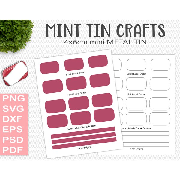 Altoid Tin Template - Etsy